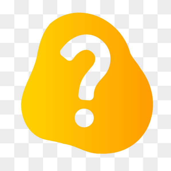 Download Orange Question Mark on White Background in Yellow Circle PNGs ...