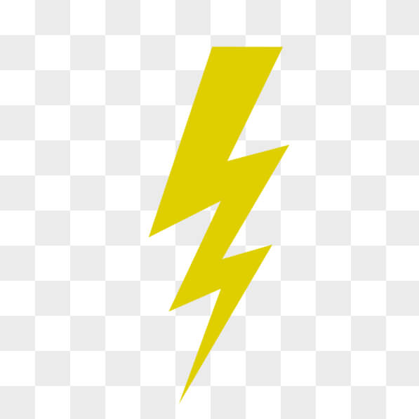Descarga Símbolo de Rayo Amarillo para Electricidad PNGs En Línea ...