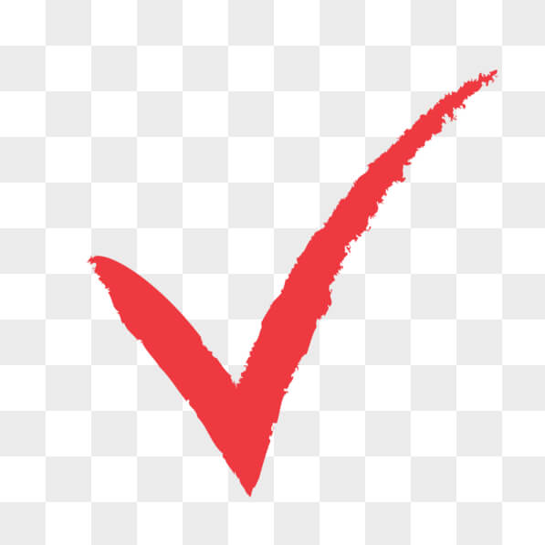 Download Red Check Mark Symbol for Completion PNGs Online - Creative ...