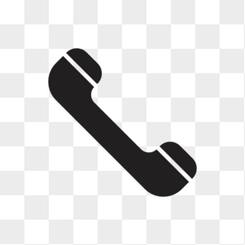 Download Black and White Phone Icon in Open Circle Shape PNGs Online ...