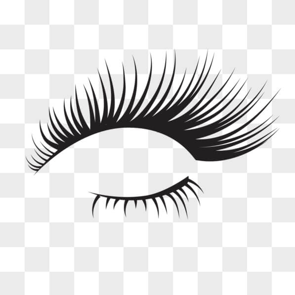 Download Close-up of Eye with Long Lashes on White Background PNGs ...