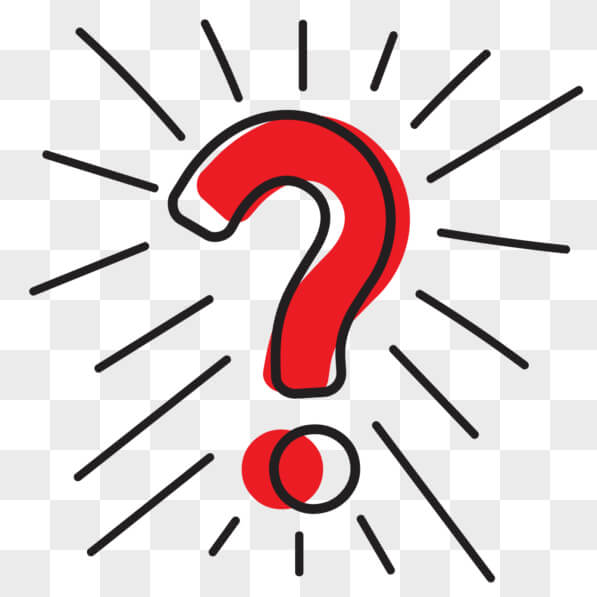 Download Red Question Mark with Rays - Abstract Image PNGs Online ...