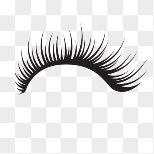 Download Close-up of Eye with Long Lashes on Black Background PNGs ...