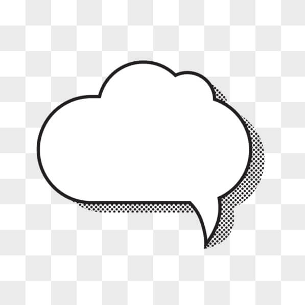 Download Minimalistic White Speech Bubble Design PNG Online - Creative ...