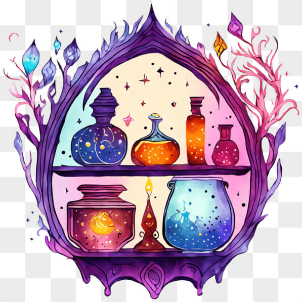 Download Colorful Magic and Potion Display for Education PNGs Online ...