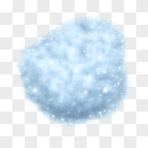 Download Blue Snowball with White Snowflakes Ornament PNGs Online ...