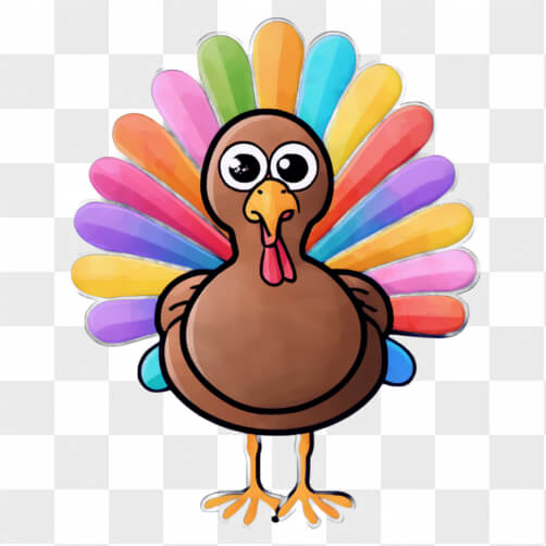 Download Festive Cartoon Turkey for Thanksgiving, Christmas, or Easter ...