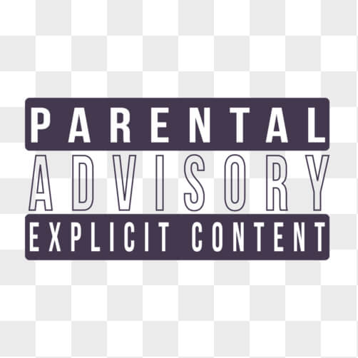Download Parental Advisory Explicit Content Logo PNGs Online - Creative ...