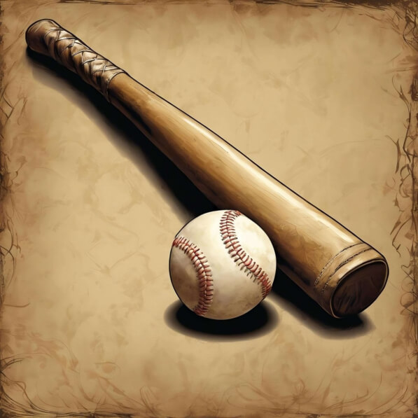 Download Vintage Baseball Bat and Ball on Paper Background Backgrounds ...