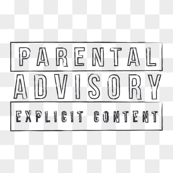 Download Parental Advisory Explicit Content Warning Sign PNG Online ...
