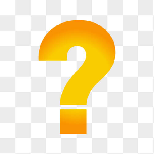 Yellow Question Mark Symbol