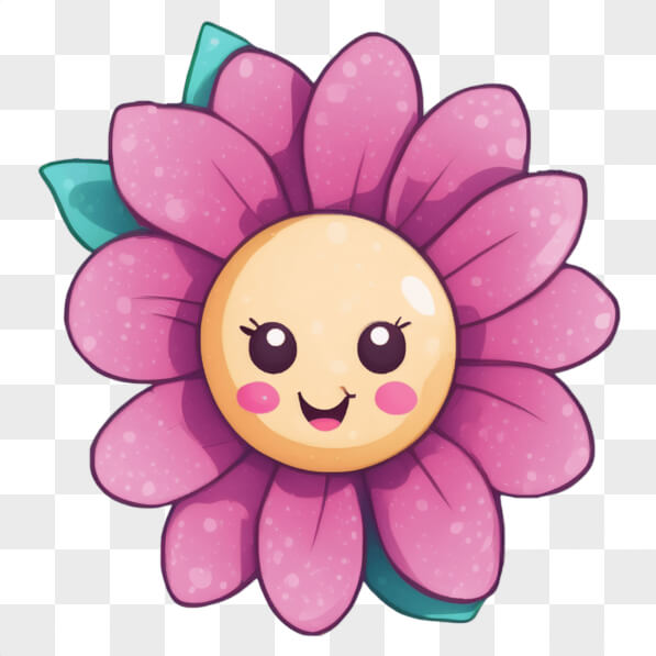 Download Smiley Face Pink Flower Icon for Decoration Cartoons Online ...
