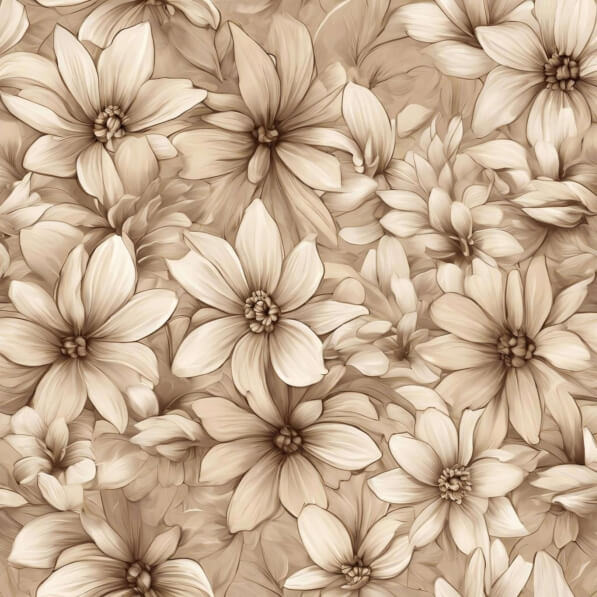 Download Seamless Beige Floral Pattern for Interior Design Backgrounds ...