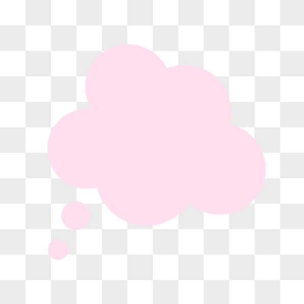 Download Pink Thought Bubble Floating in the Air PNGs Online - Creative ...
