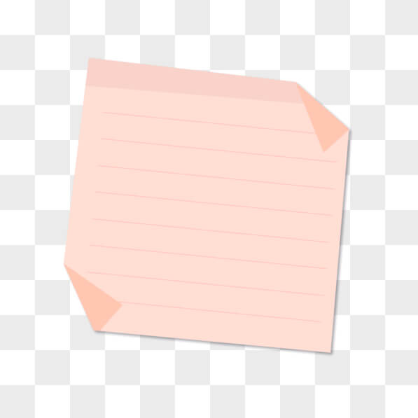 Download Pink Folded Post-it Note on Black Background PNGs Online ...