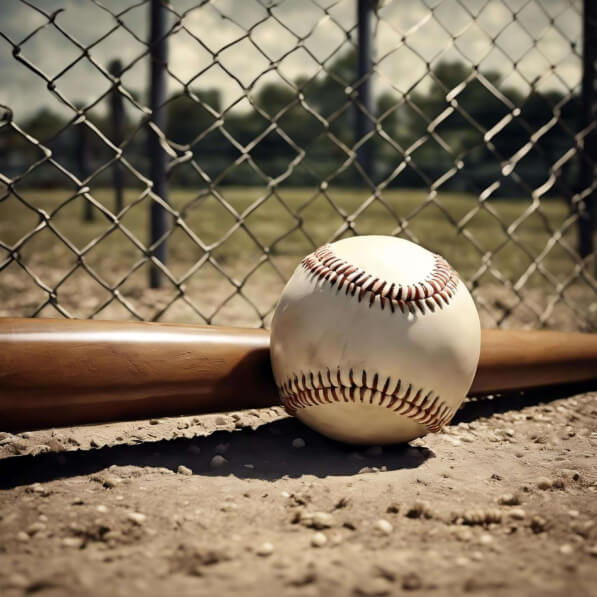 Download Baseball and Bat near Iron Fence Backgrounds Online - Creative ...