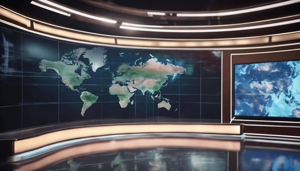 Download News Studio with World Map and Local Weather Forecasts ...