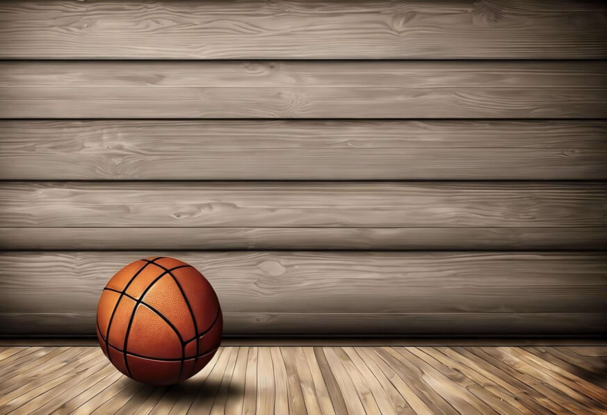 Download Basketball Ball on Wooden Floor Background Backgrounds Online ...