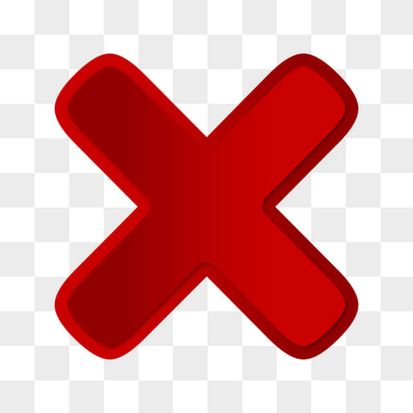 Rojo X PNG - Descarga Imágenes Rojo X PNG Transparentes Prémium y ...