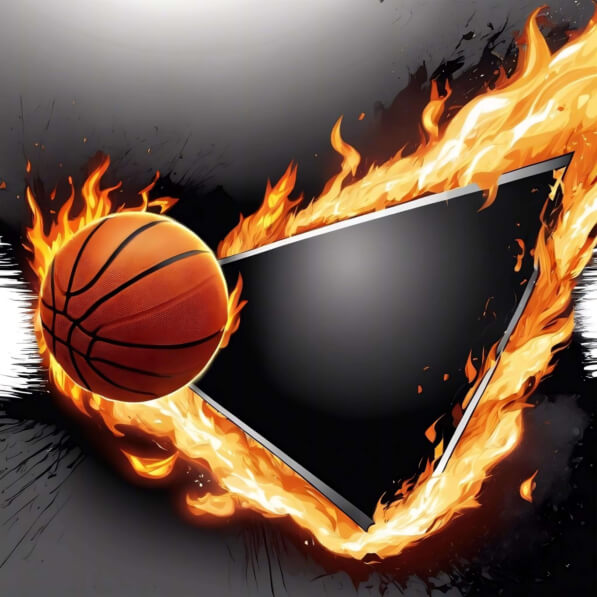 Download Flaming Basketball Ball Advertisement Backgrounds Online ...