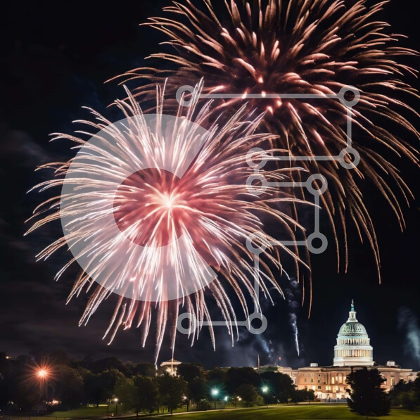 Download Fireworks over Washington Monument and U.S. Capitol ...