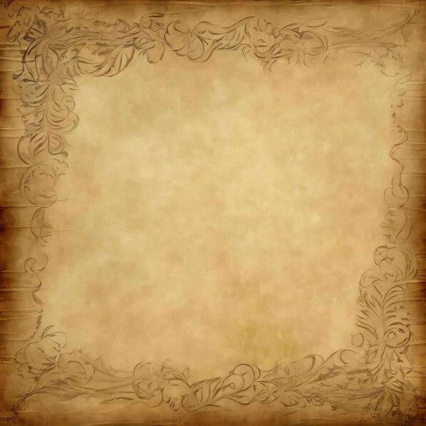 Download Vintage Paper Background With Ornate Frame And Floral Design