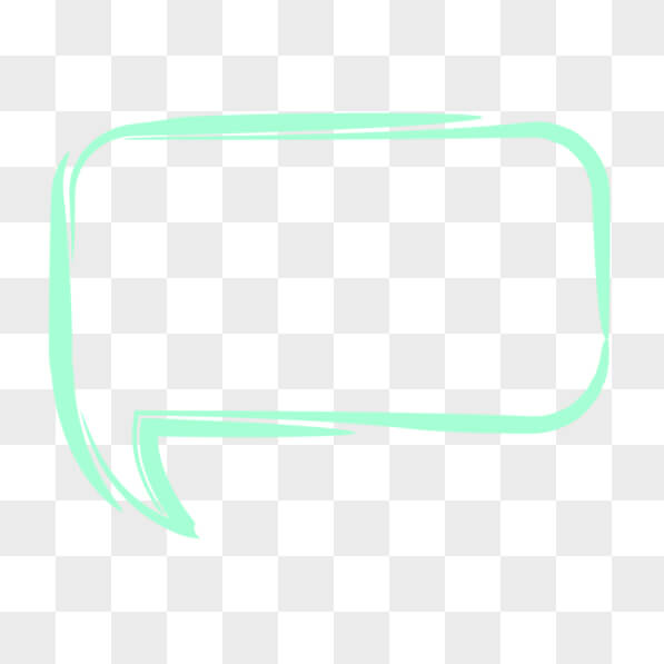 Download Green Speech Bubble on Black Background PNGs Online - Creative ...