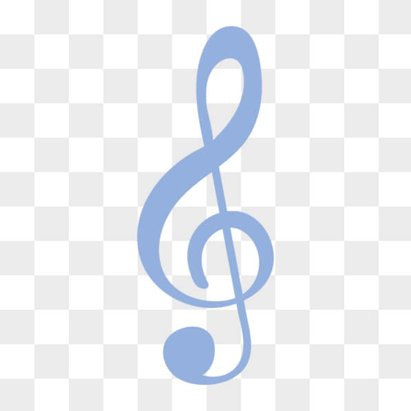 Descarga Símbolo de clave de sol azul sobre fondo negro PNGs En Línea ...