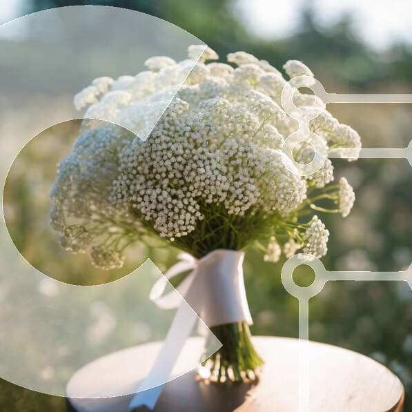 Beautiful White Baby's Breath Flowers in Natural Setting stock photo ...