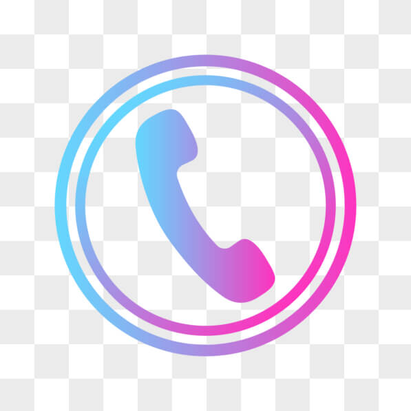 Download Colorful Phone Icon for Communication PNG Online - Creative ...
