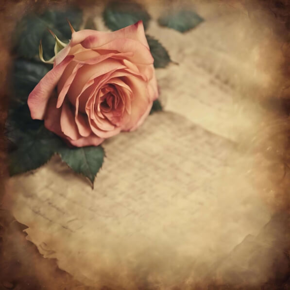 Download Pink Rose on Old Paper Backgrounds Online - Creative Fabrica