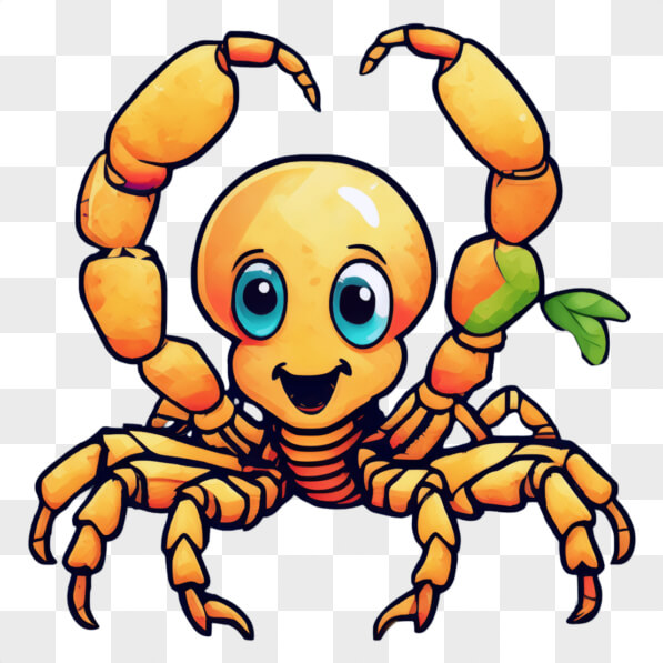 Descarga Escorpión de dibujos animados con grandes ojos y ojos azules ...