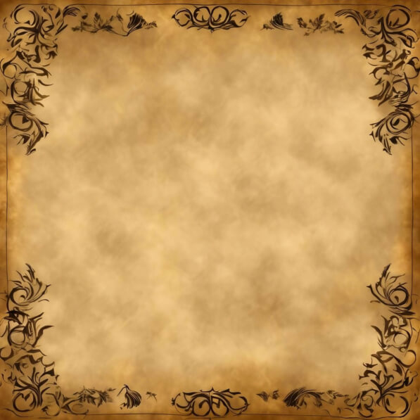 Download Old Parchment Paper Background with Ornate Frame and Floral ...