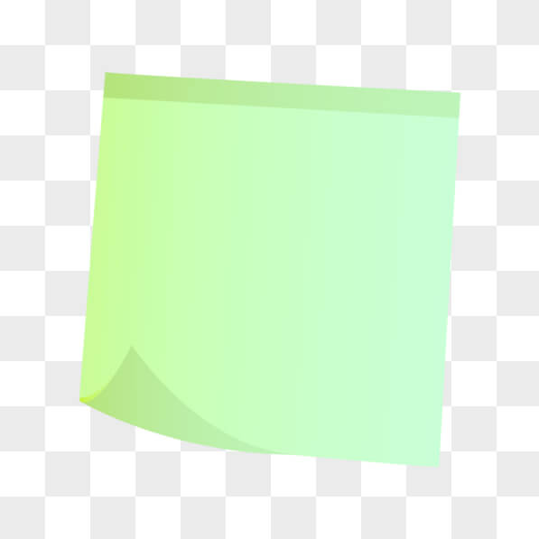 Download Green Folded Post-it Note on Black Background PNGs Online ...