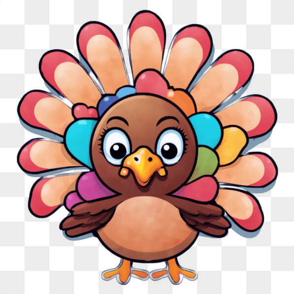 Download Festive Cartoon Turkey for Thanksgiving, Halloween, or ...