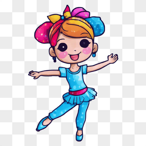 Download Cartoon Girl Dancing with Arms Outstretched Cartoons Online ...