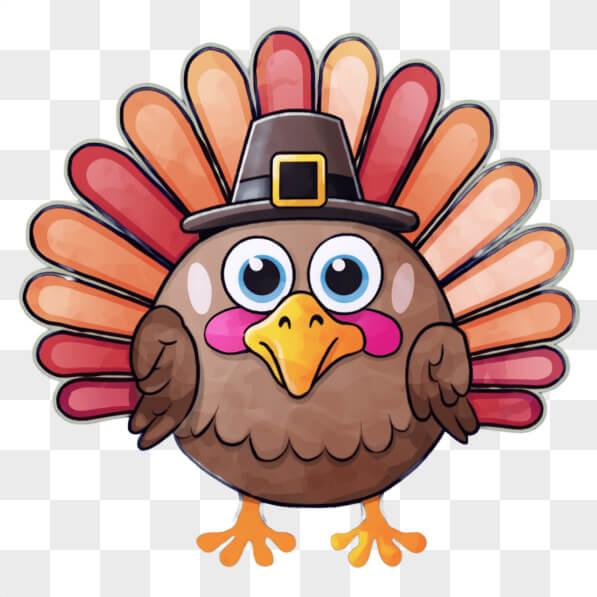 Download Festive Cartoon Turkey for Thanksgiving, Christmas, or Easter ...