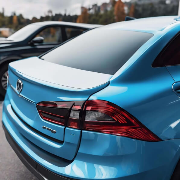 Download Two Blue Cars Parked in a Parking Lot Mockups Online ...