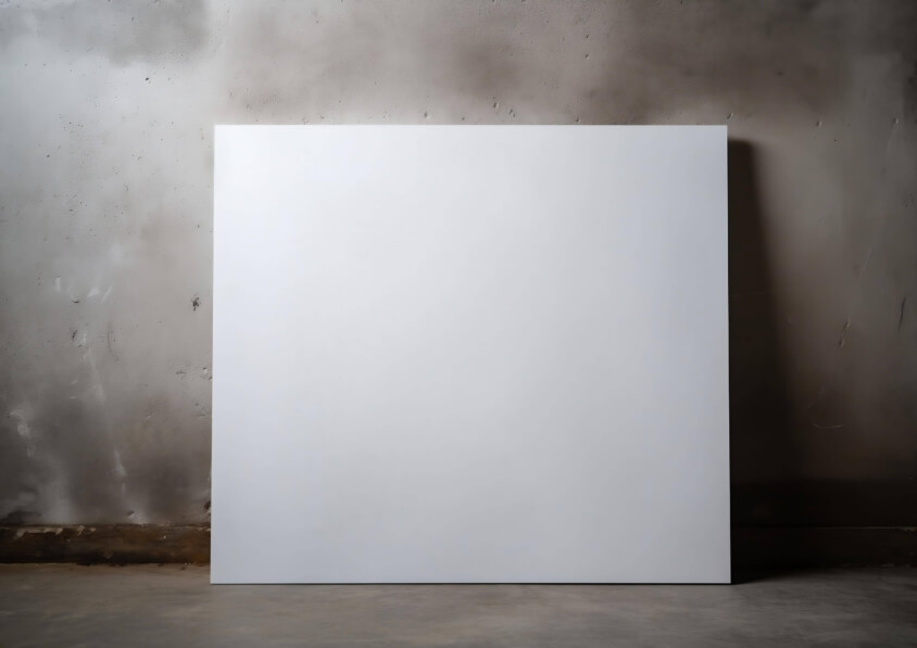Download Large White Canvas in Empty Room Mockups Online - Creative Fabrica