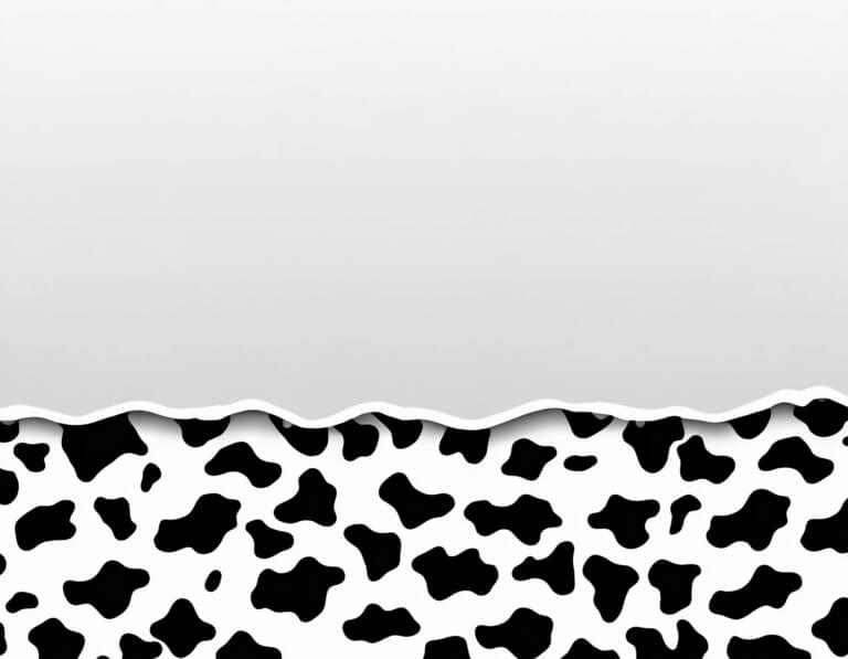 Download Black and White Cow Print Background with Torn Piece of Paper ...