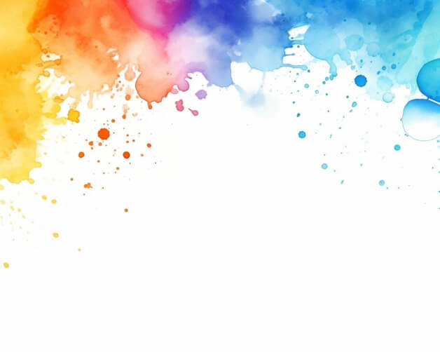 Download Colorful Watercolor Splatter Background with White Space ...