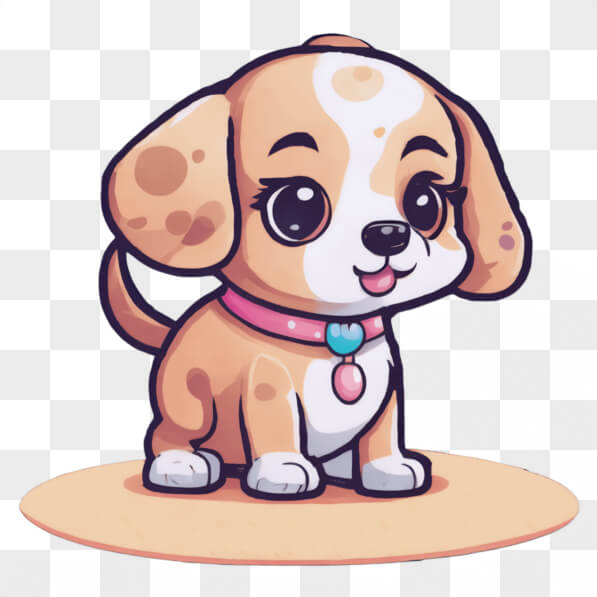 Download Happy Cartoon Dog with Pink Collar Cartoons Online - Creative ...