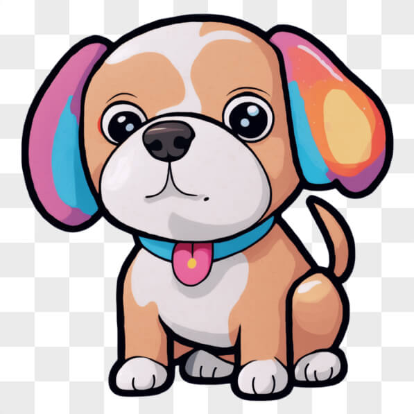 Download Cartoon Dog with Colorful Collars Cartoons Online - Creative ...