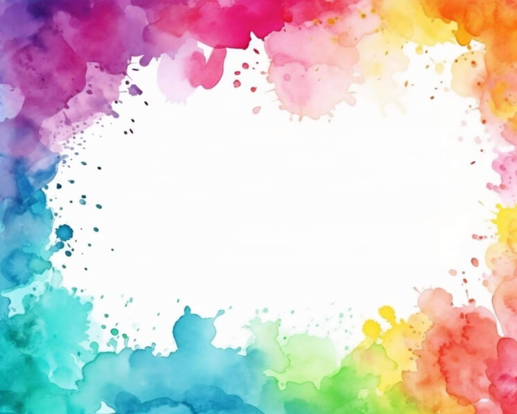 Download Colorful Watercolor Splatter Background with White Space ...