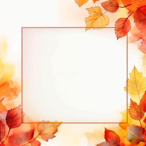 Download Autumn Leaves Square Frame Background Backgrounds Online ...