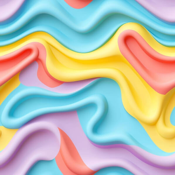 Download Colorful 3D Surface with Swirls and Waves Patterns Online ...