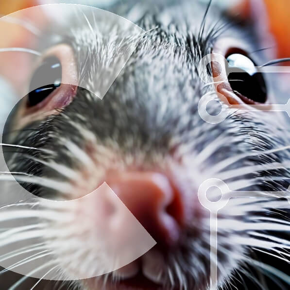 Curious Gray Rat Staring at the Viewer stock photo | Creative Fabrica