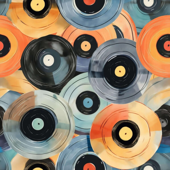 Download Seamless Vinyl Records Pattern Background Patterns Online ...