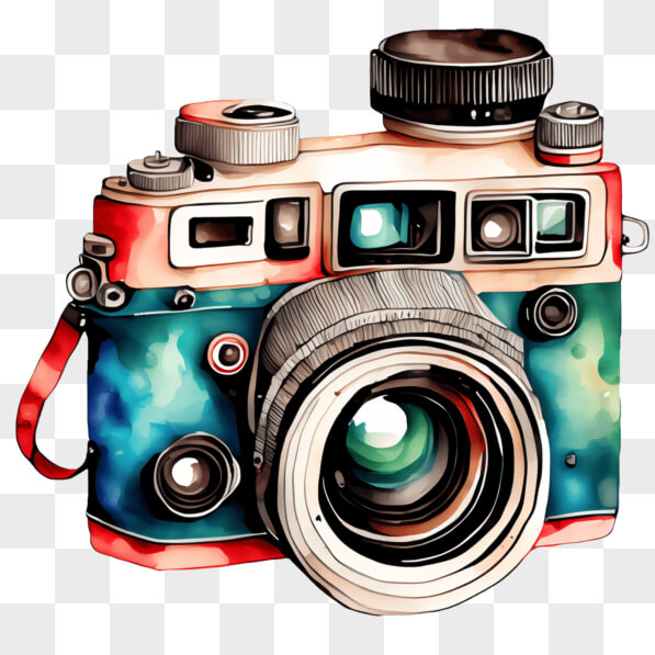 Download Colorful Old-Fashioned Camera PNGs Online - Creative Fabrica
