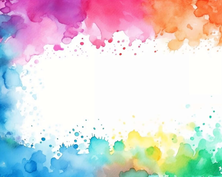 Download Colorful Watercolor Splatter Background with White Space ...